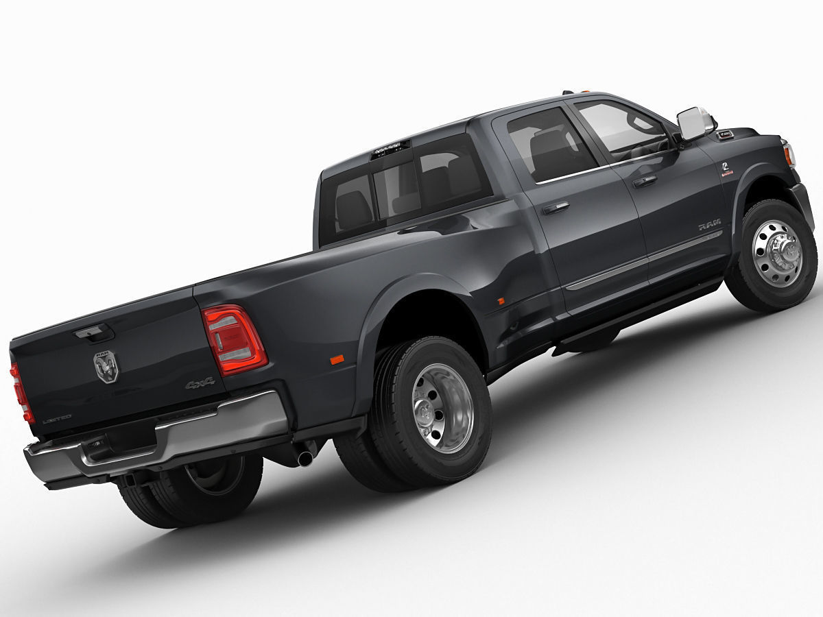 Ram 3500 HD Limited Dually 2019 3D model | CGTrader