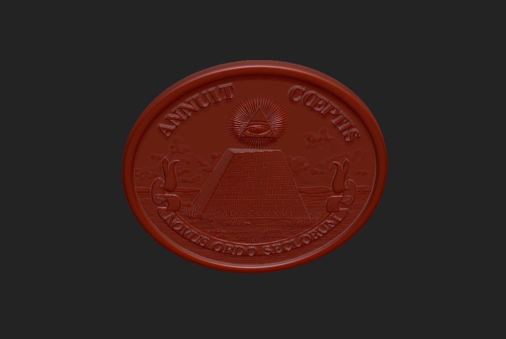 Great Seal of the United States Reverse Side 3D model | CGTrader