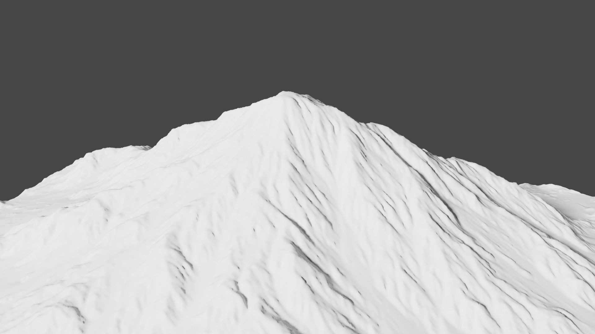 Untextured Mountain free 3D model | CGTrader