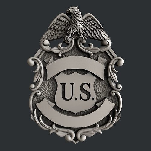 3d STL models for CNC router badge 3D model | CGTrader