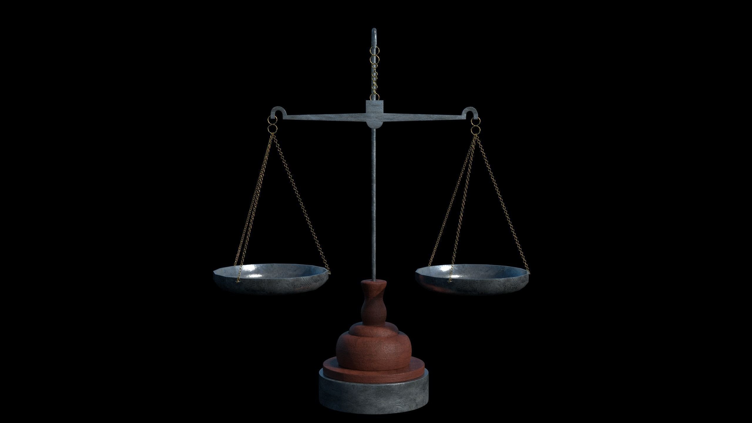 Balance scale 3D model | CGTrader
