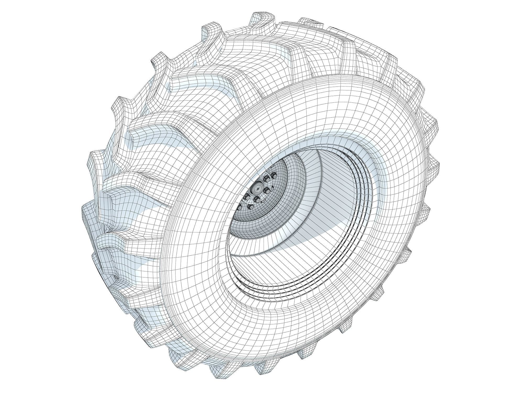 Tractor Tyre 3D model | CGTrader