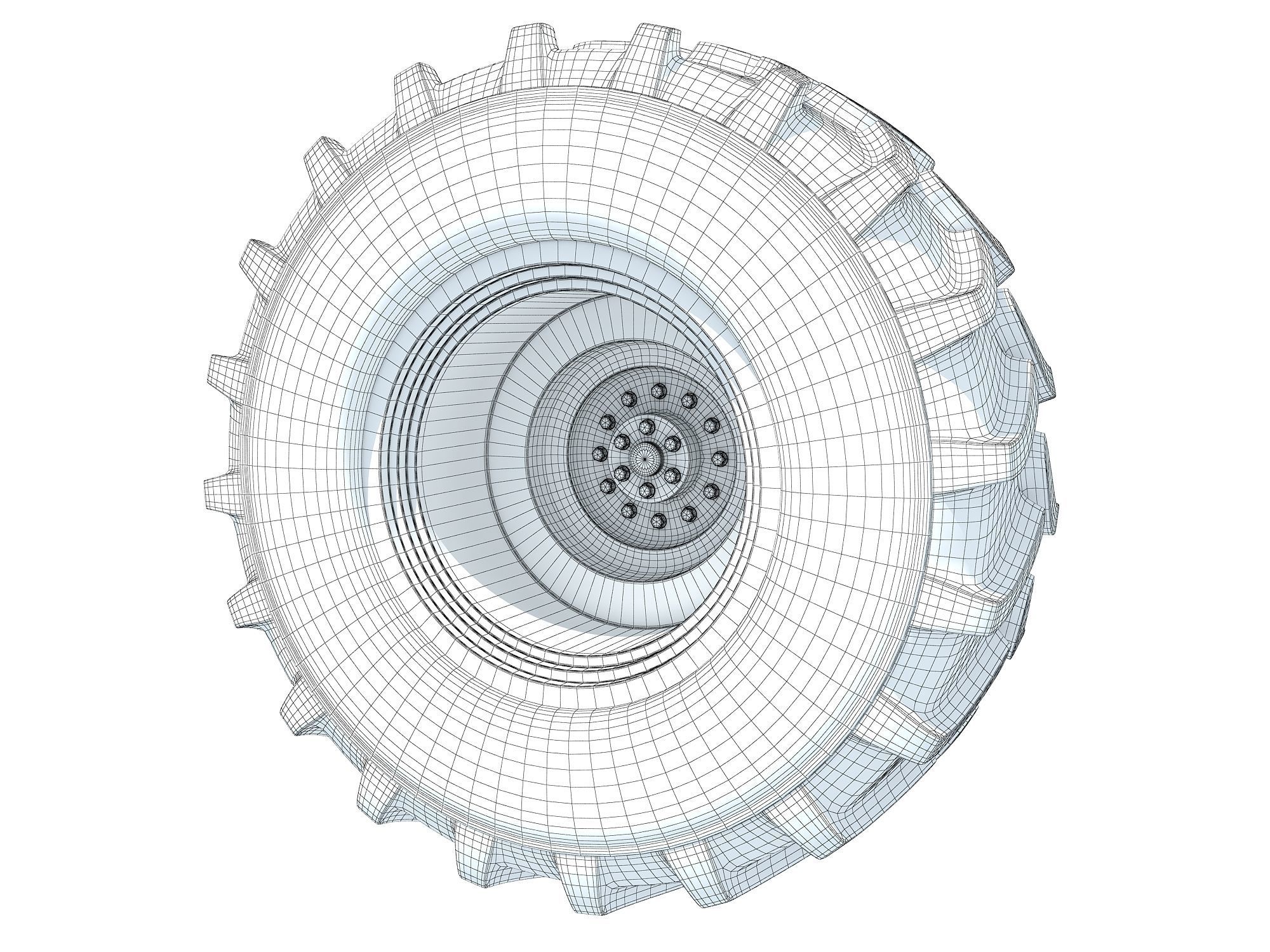 Tractor Tyre 3D model | CGTrader