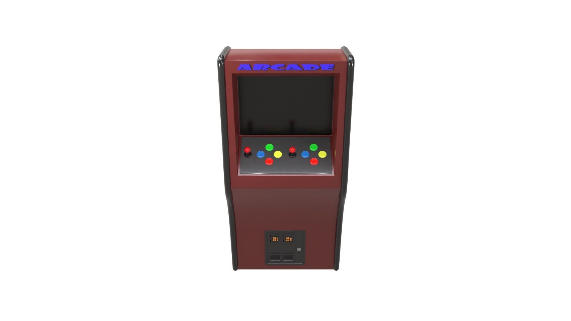 3D model Simple Arcade Machine VR / AR / low-poly | CGTrader