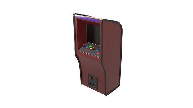 3D model Simple Arcade Machine VR / AR / low-poly | CGTrader