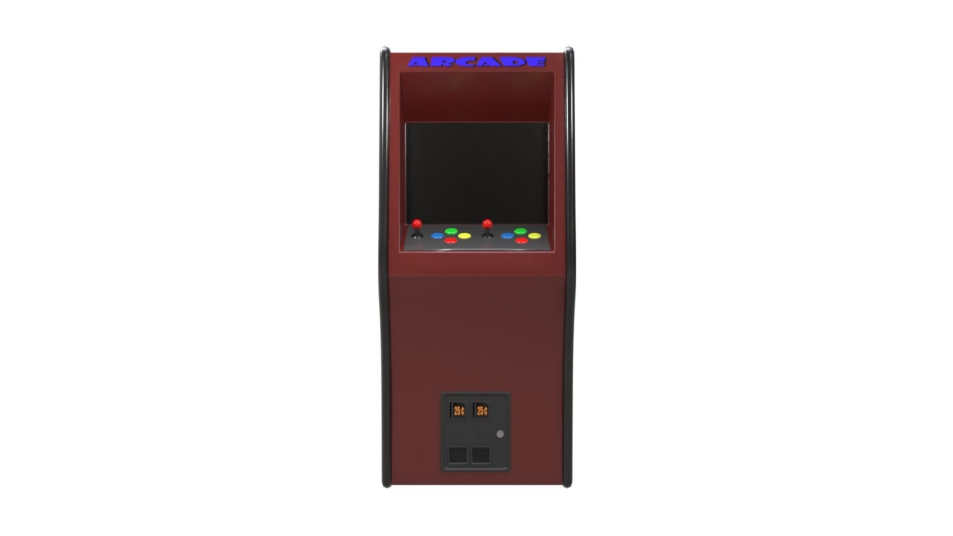 3D model Simple Arcade Machine VR / AR / low-poly | CGTrader