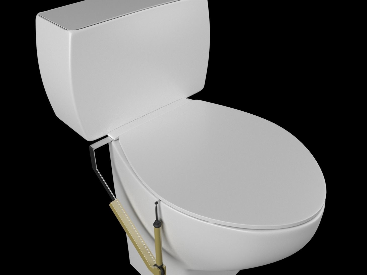 Mechanical Toilet 3D model | CGTrader