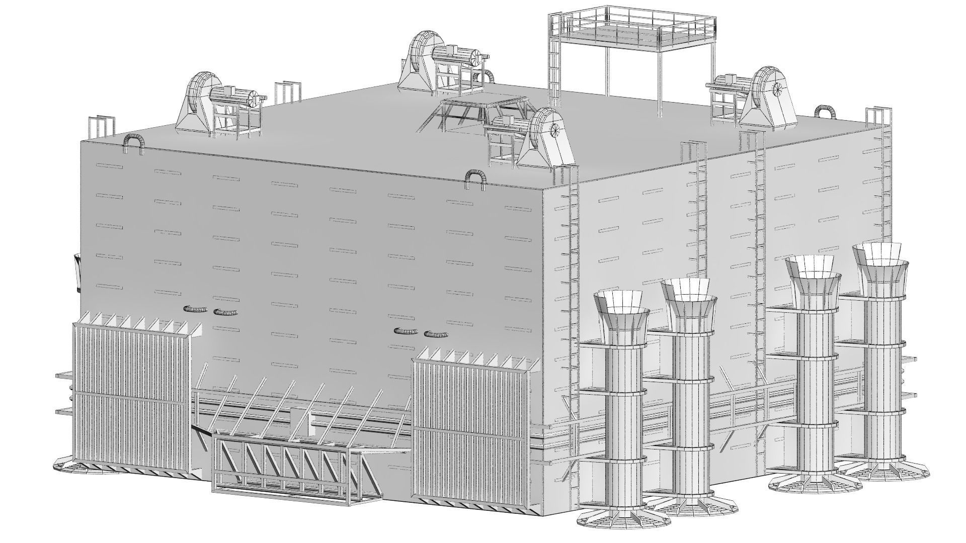 fixed platform Solan 3D model | CGTrader