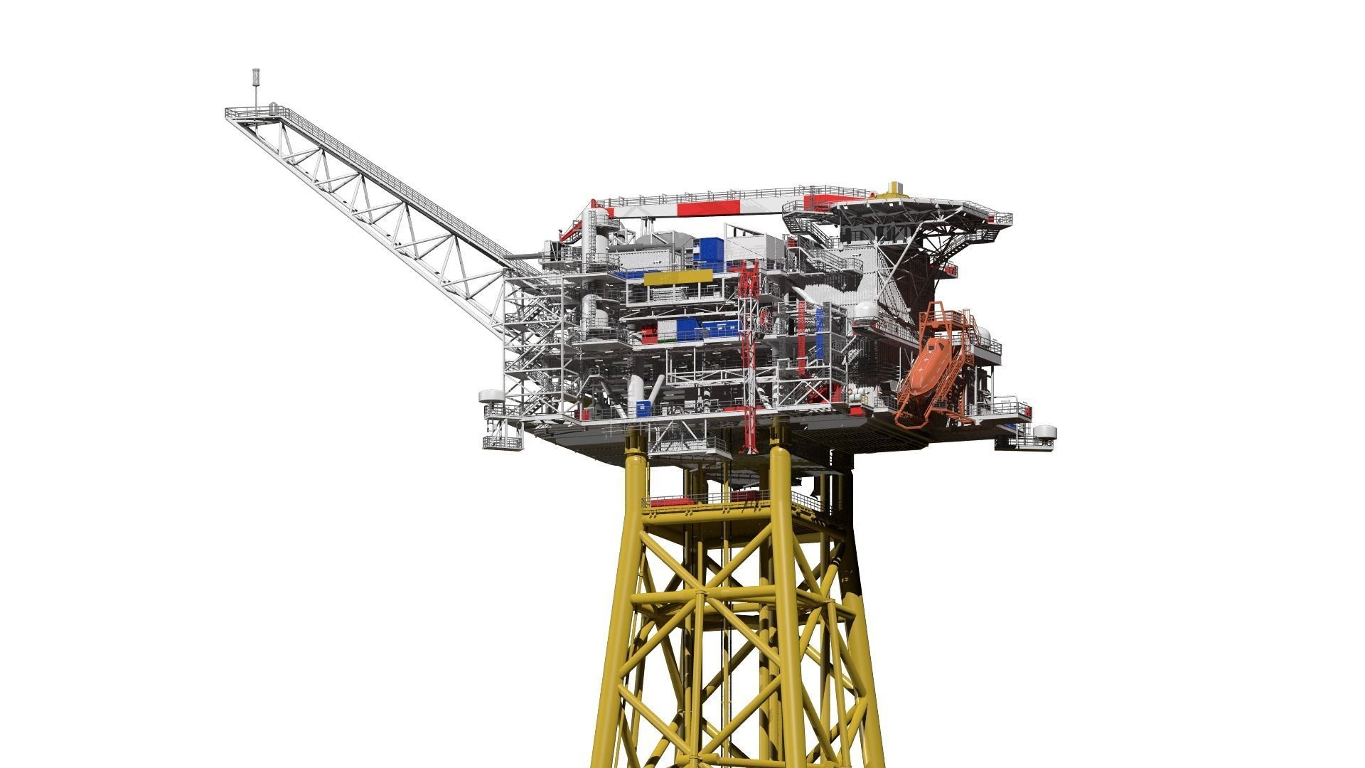 fixed platform Solan 3D model | CGTrader