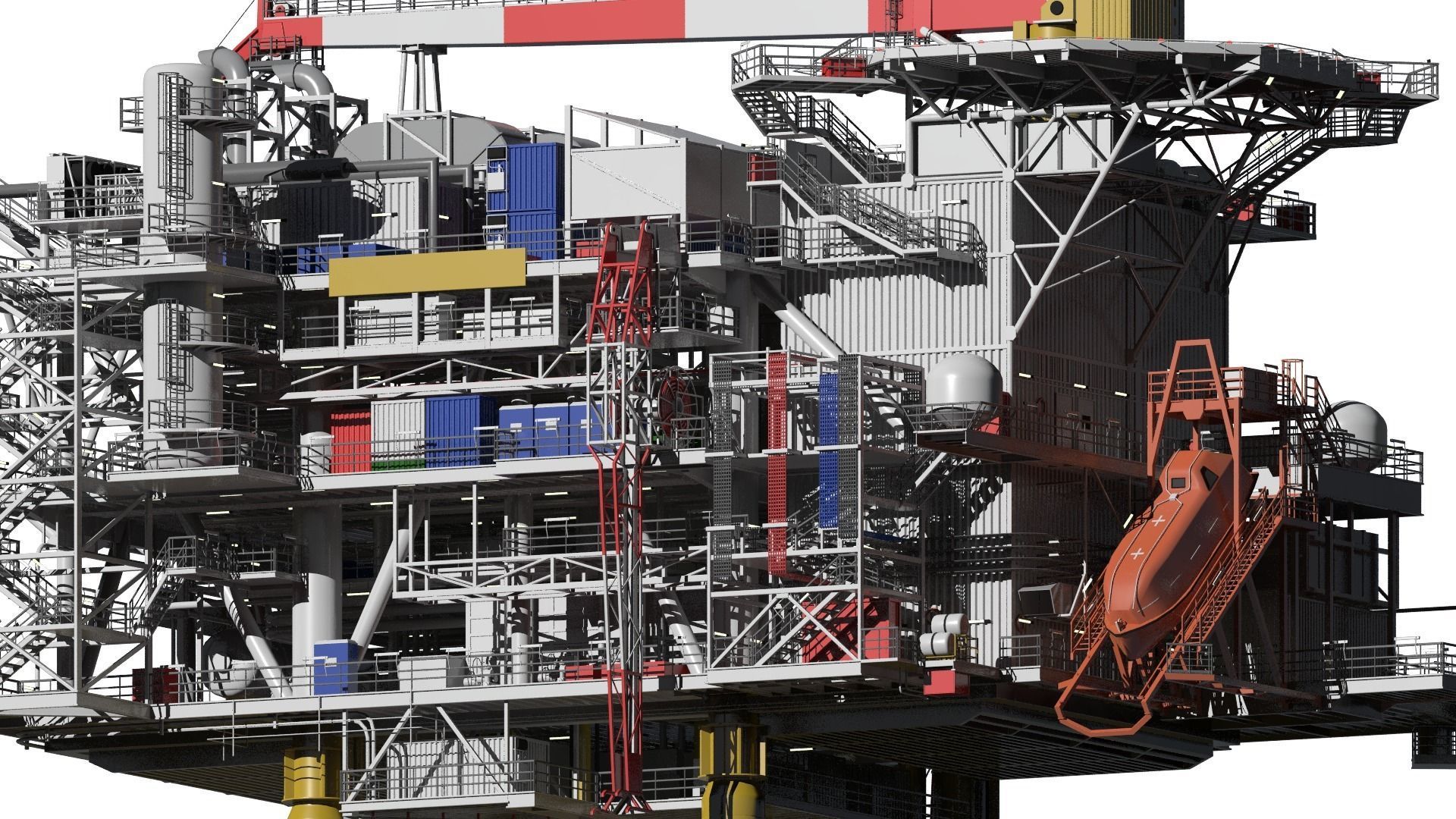 fixed platform Solan 3D model | CGTrader