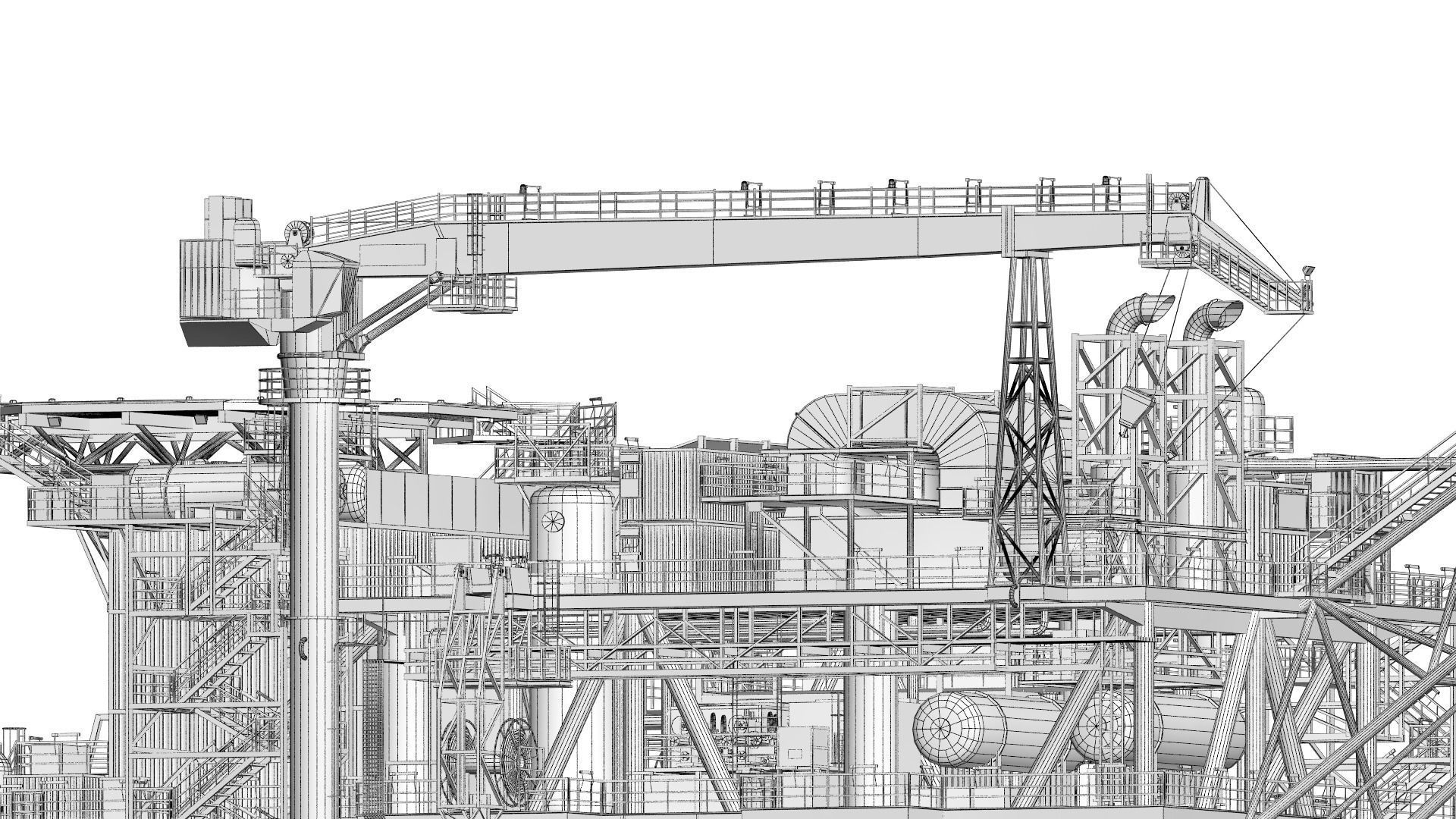 fixed platform Solan 3D model | CGTrader