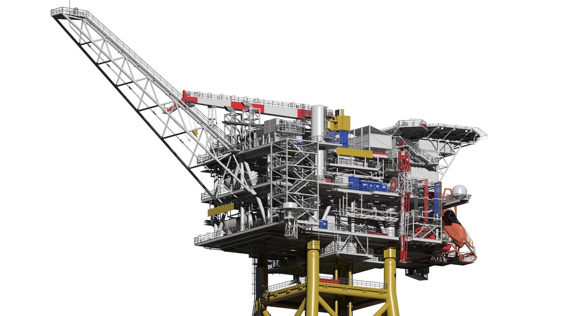 fixed platform Solan 3D model | CGTrader