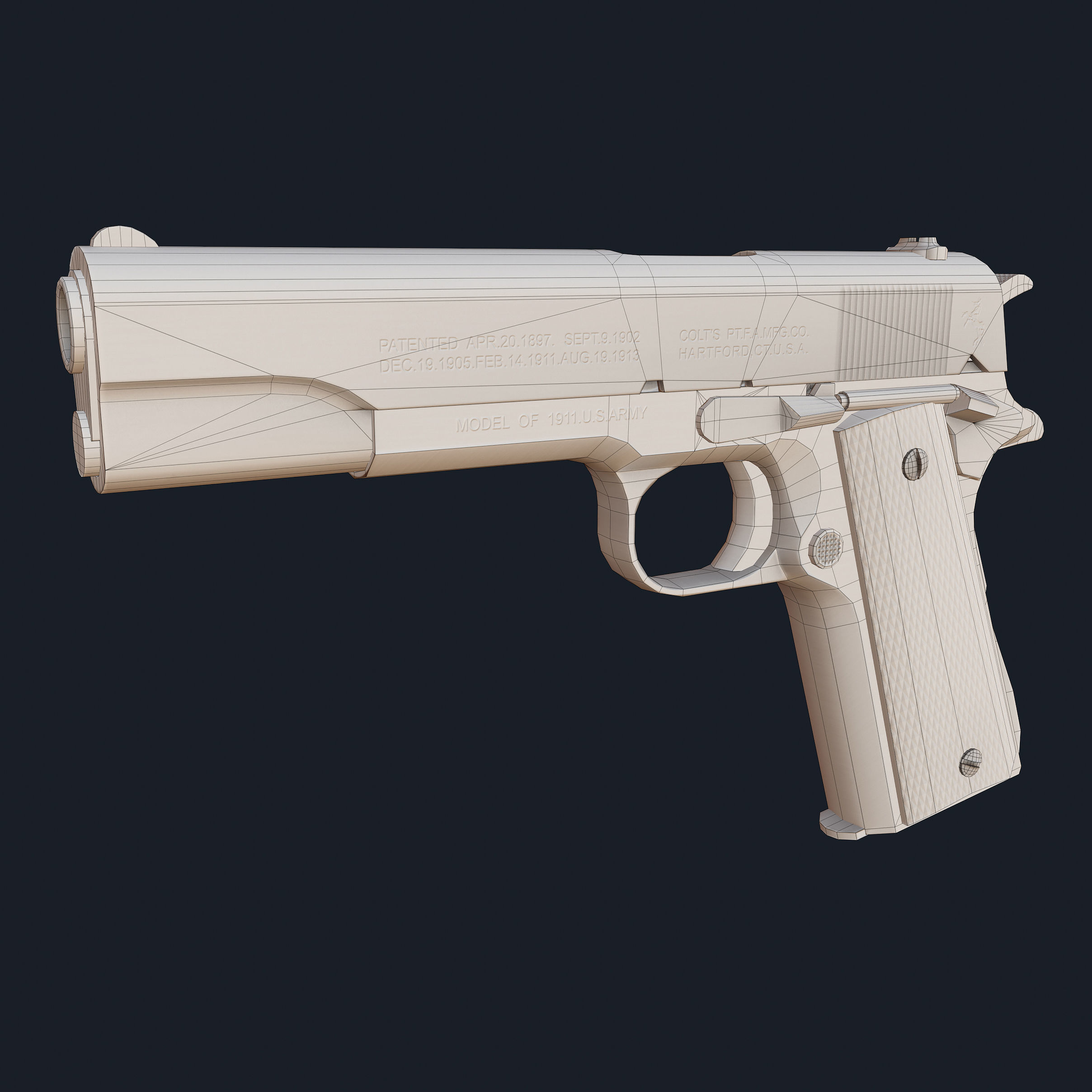 3D model Colt M1911 VR / AR / low-poly | CGTrader