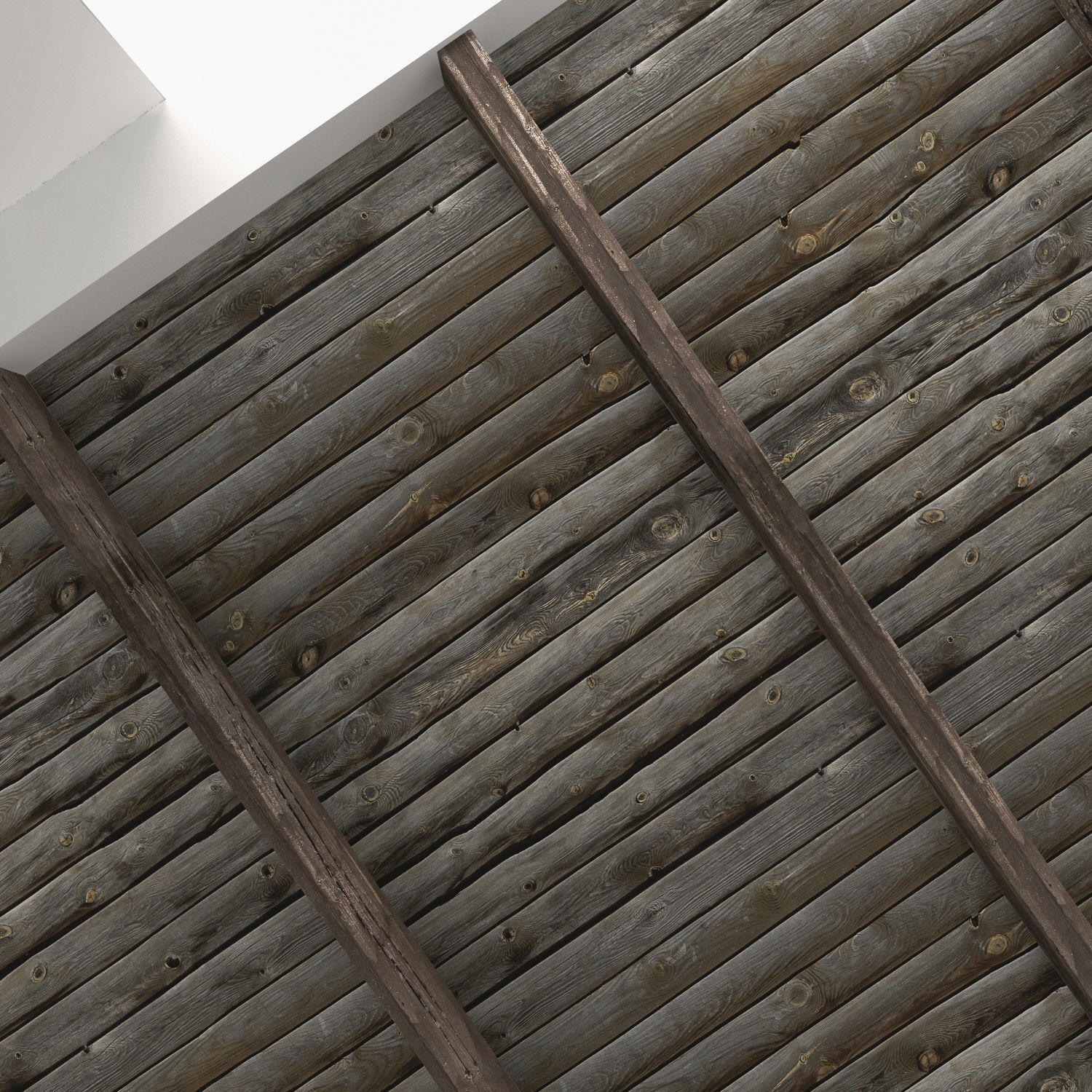 Texture Wooden ceiling with beams 2 VR / AR / low-poly | CGTrader