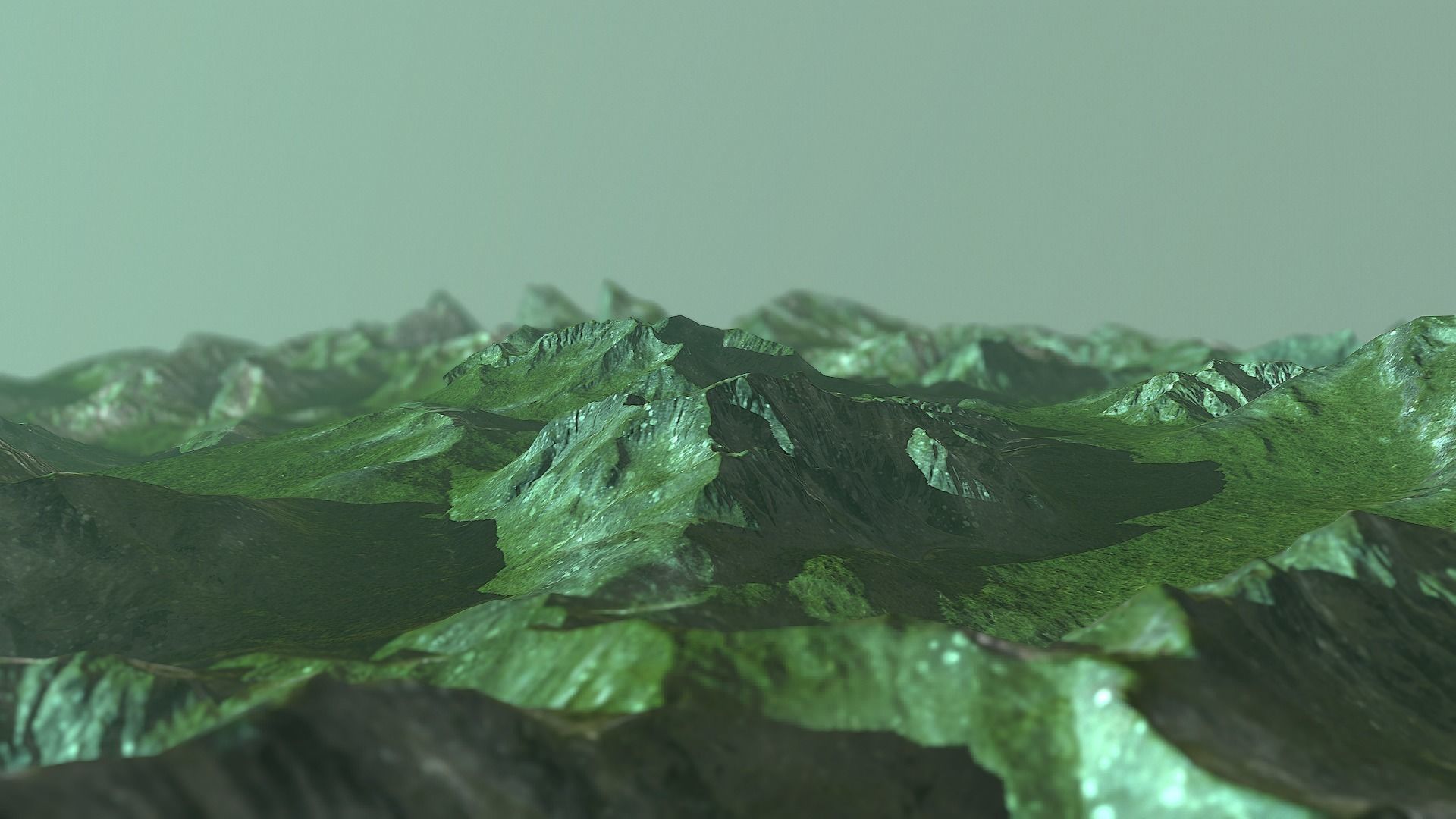 3D model Rock Terrain with Grass VR / AR / low-poly | CGTrader