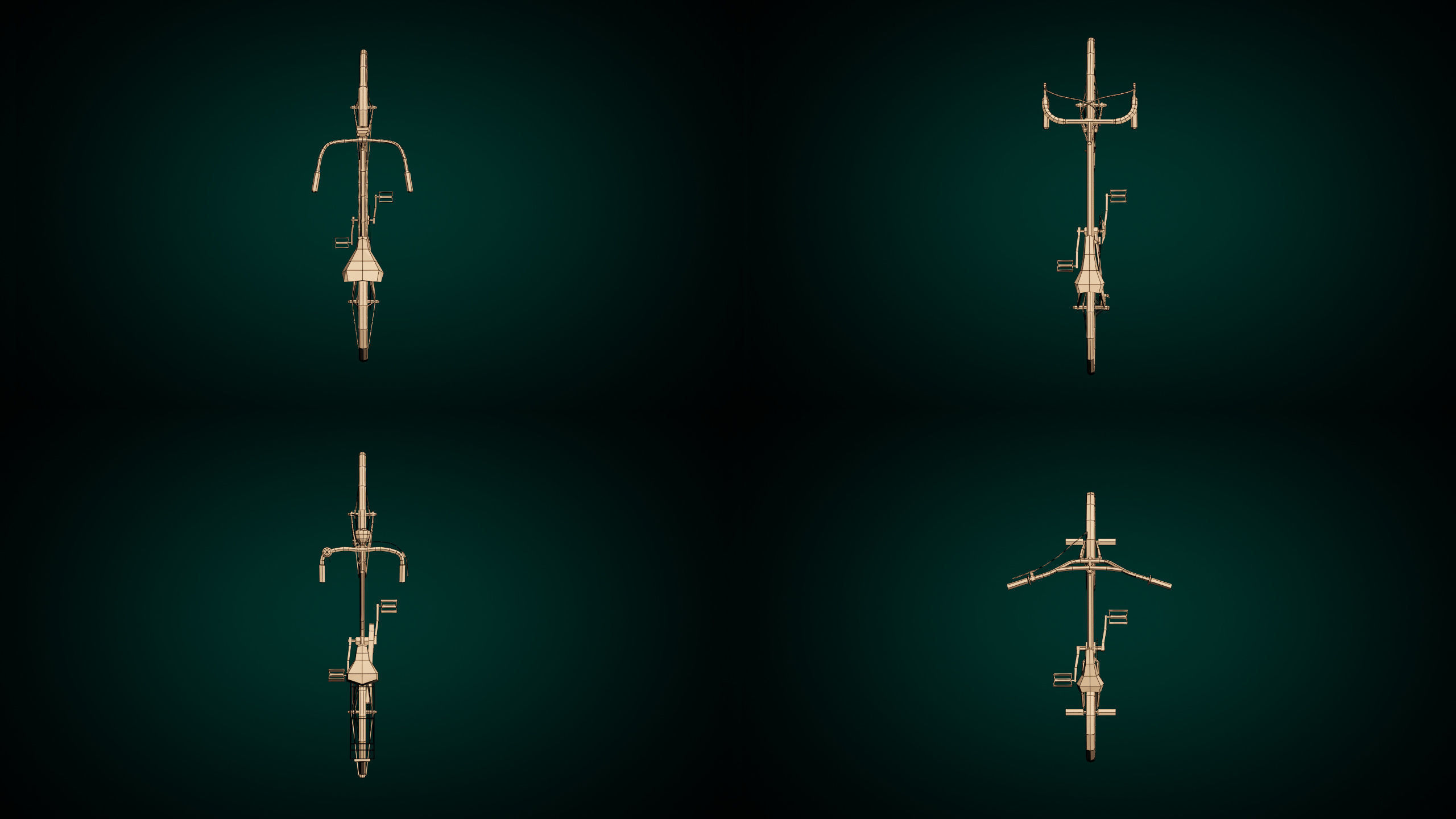 3D Model Collection Low Poly Bike Pack VR / AR / low-poly | CGTrader