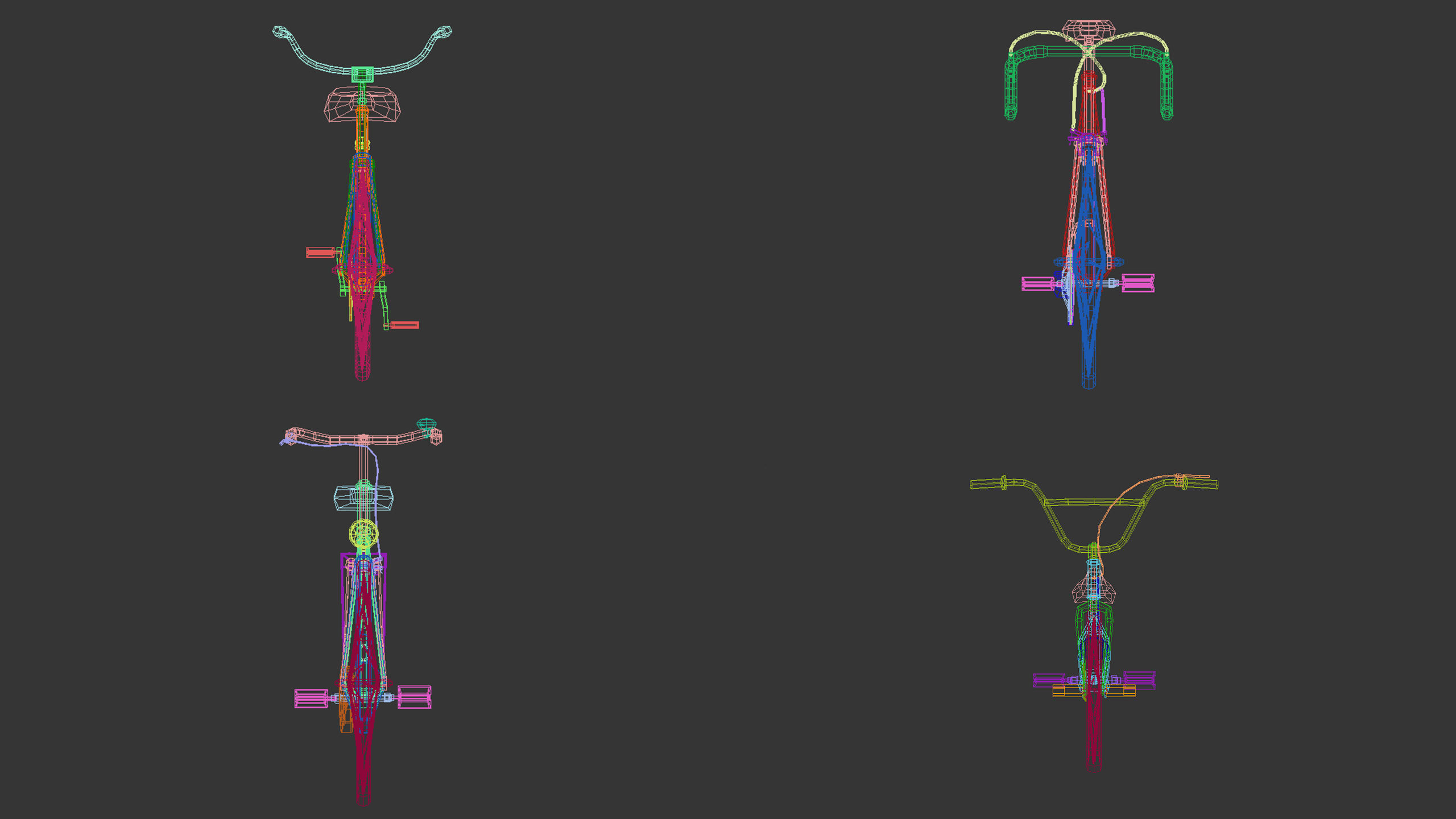 3D Model Collection Low Poly Bike Pack VR / AR / low-poly | CGTrader