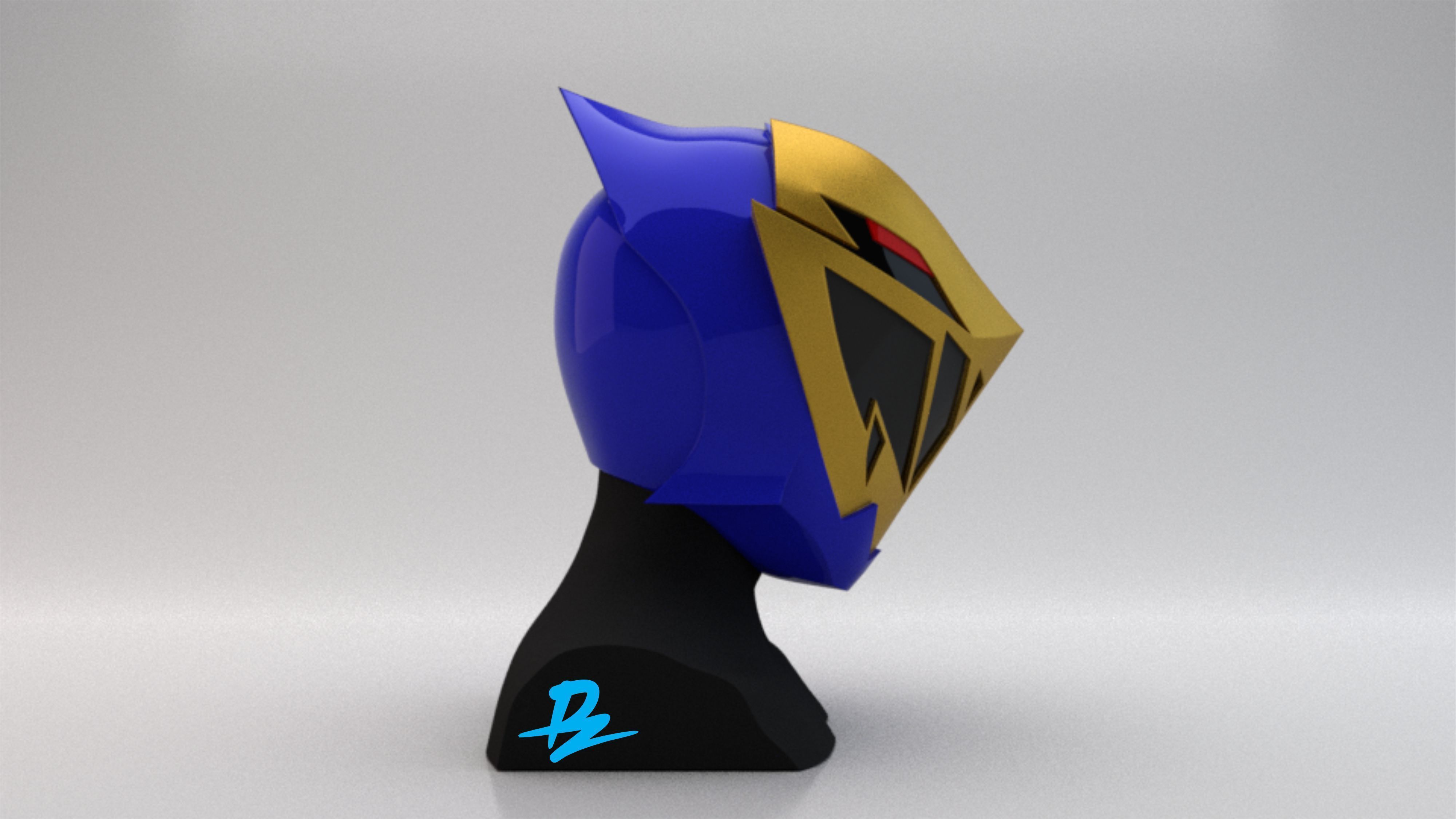 Mask kishiryu sentai Ryusoulger Gold 3D model 3D printable | CGTrader