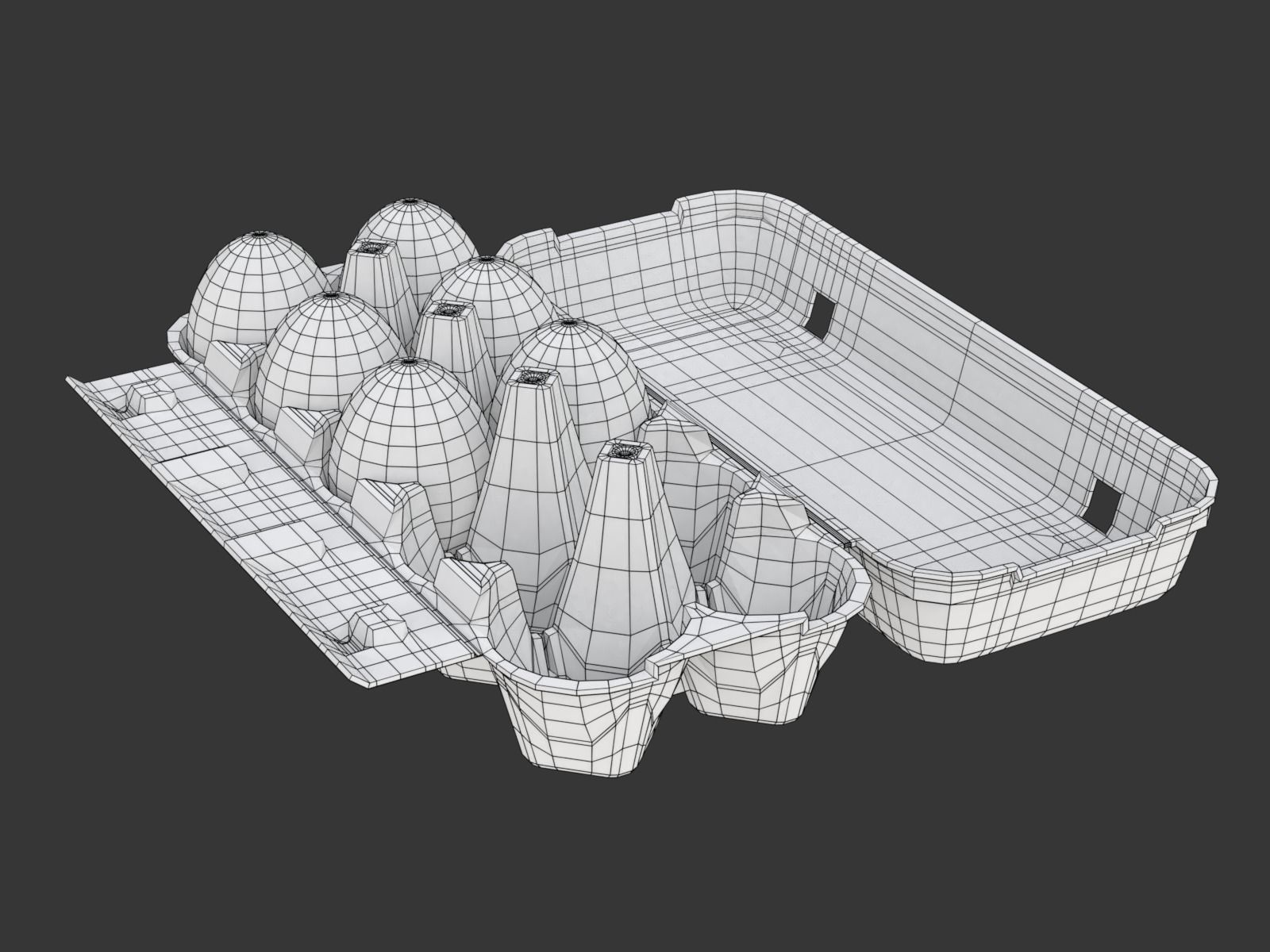 Rigged Egg Box 3D model rigged | CGTrader