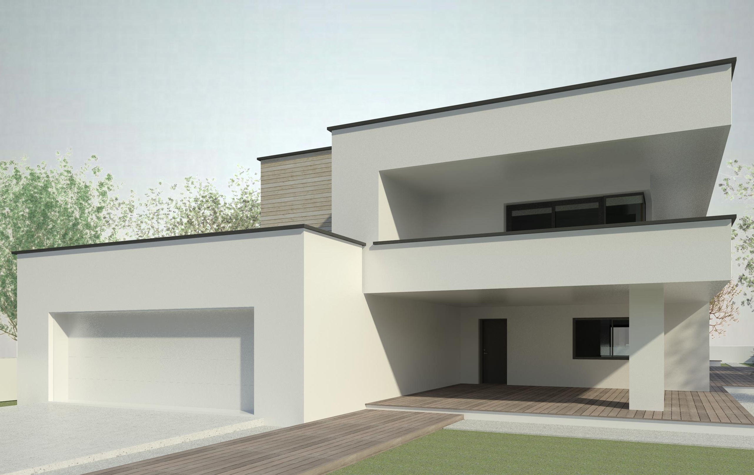 Modern House 3 - Revit 3D 3D model | CGTrader
