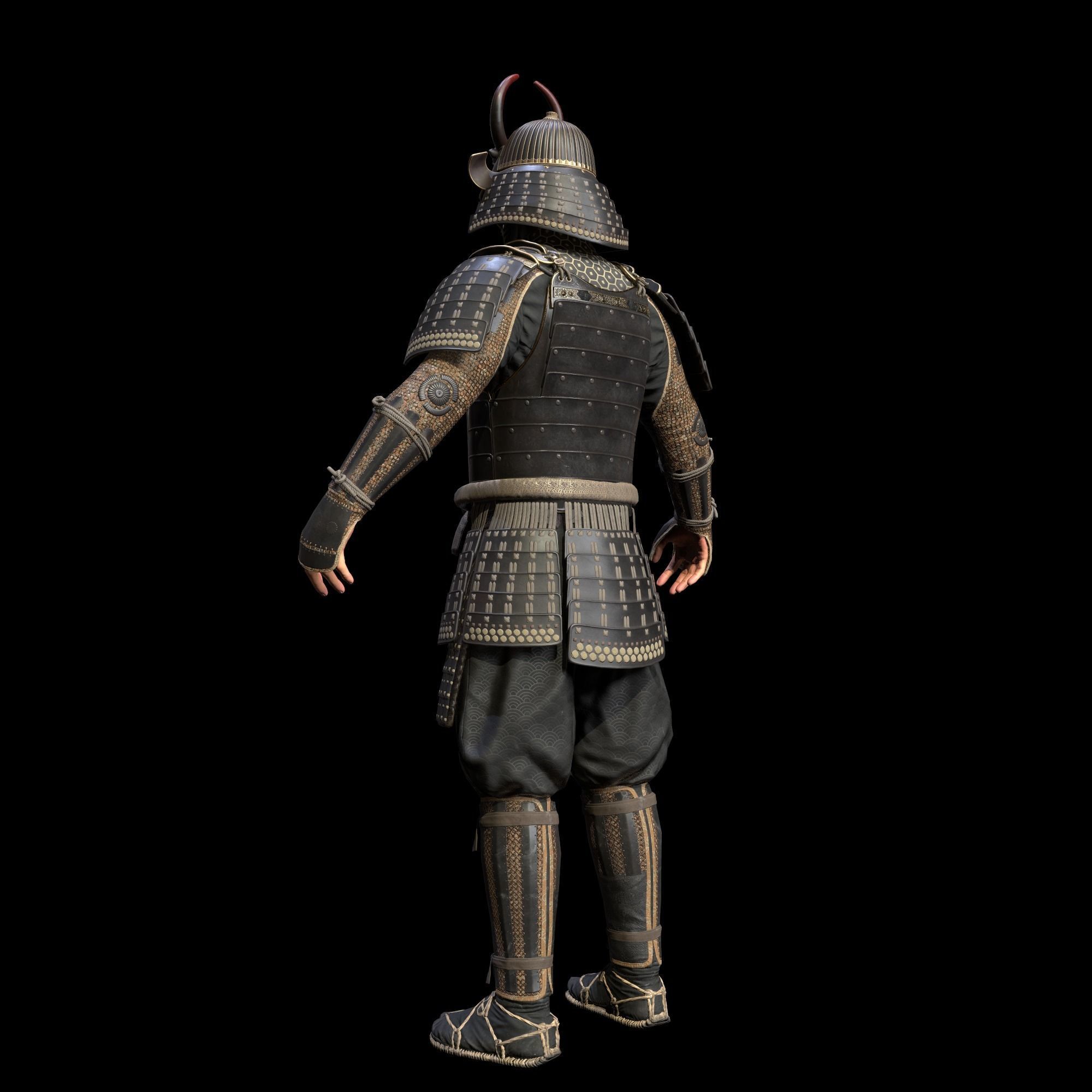 3D model Samurai Character PBR Game ready VR / AR / low-poly | CGTrader