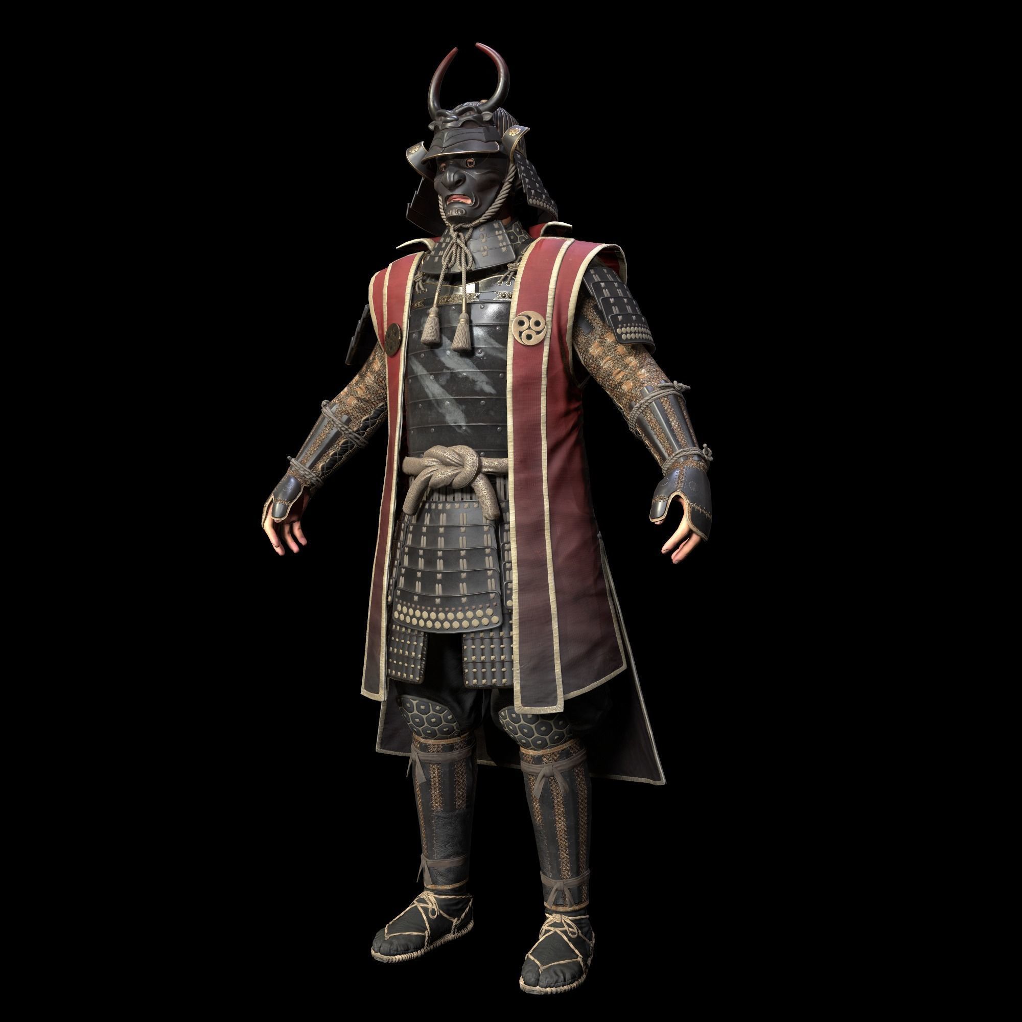 3D model Samurai Character PBR Game ready VR / AR / low-poly | CGTrader