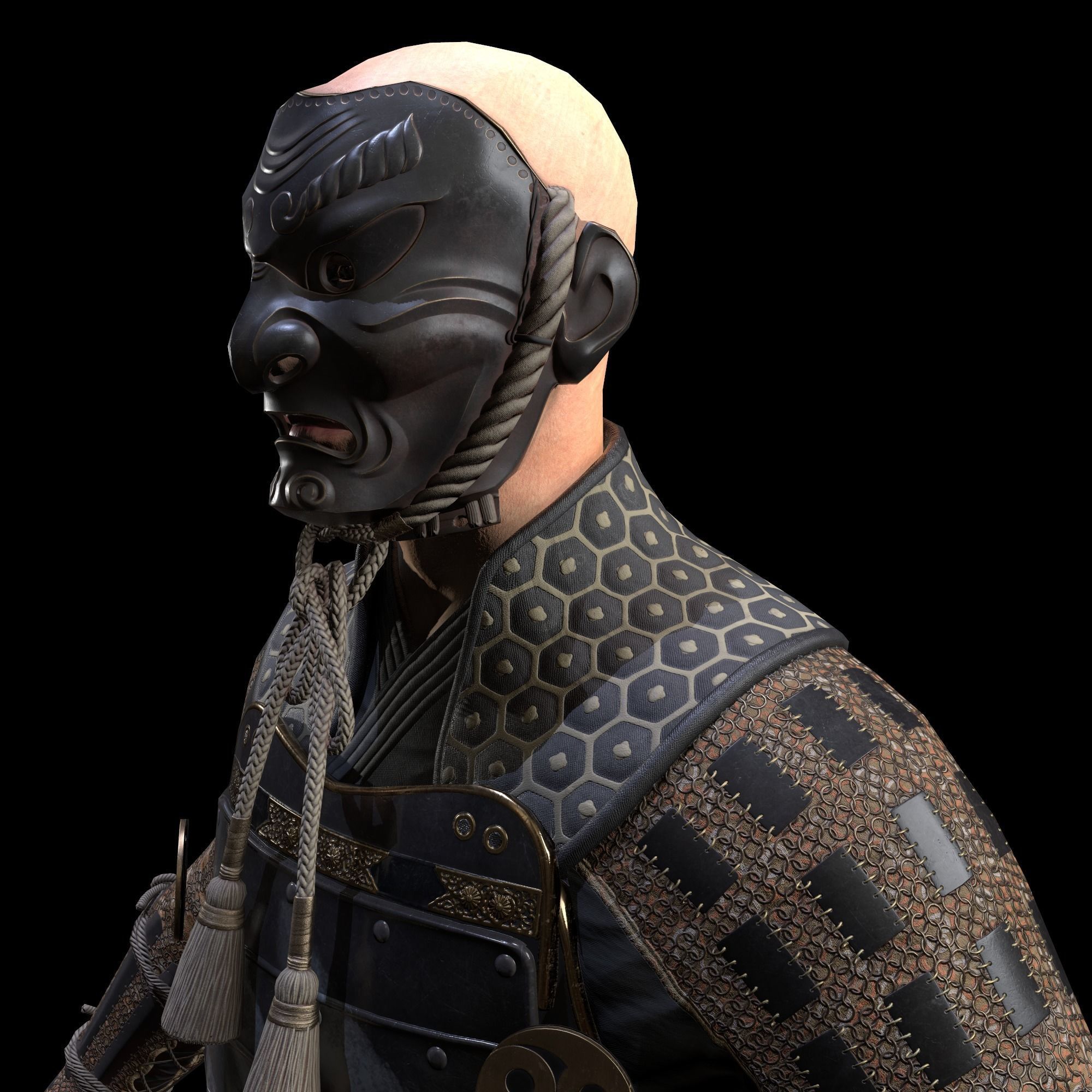 3D model Samurai Character PBR Game ready VR / AR / low-poly | CGTrader