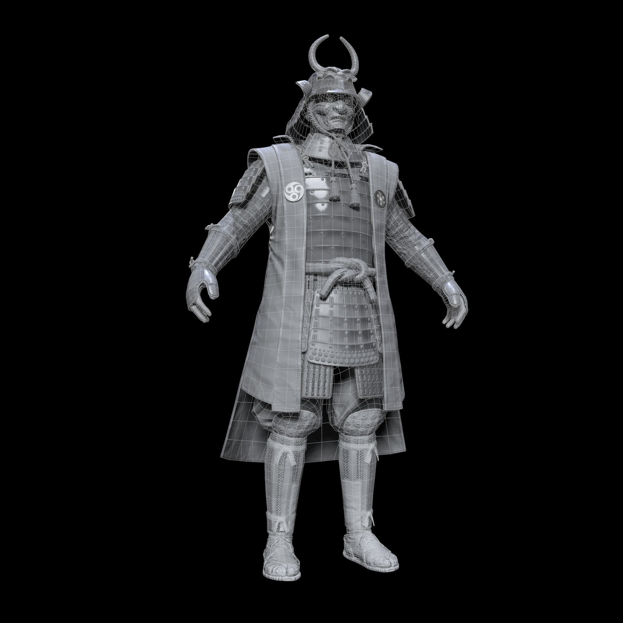 3D model Samurai Character PBR Game ready VR / AR / low-poly | CGTrader