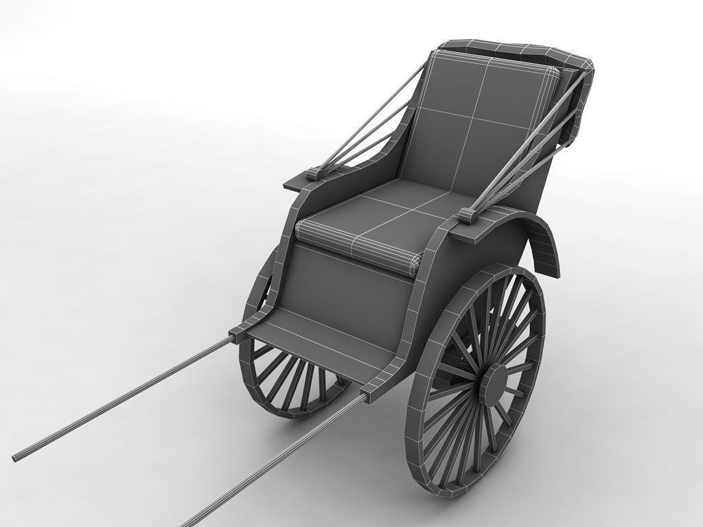 3D model Walking Rickshaw VR / AR / low-poly | CGTrader
