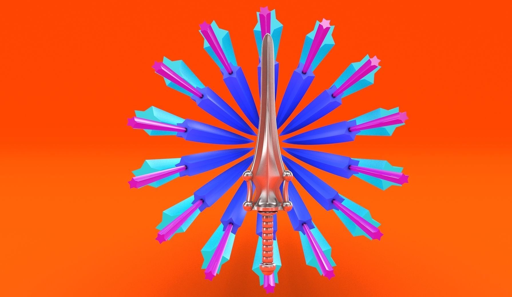 MOTU HE-MAN and SHE-RA Sword 3D model | CGTrader
