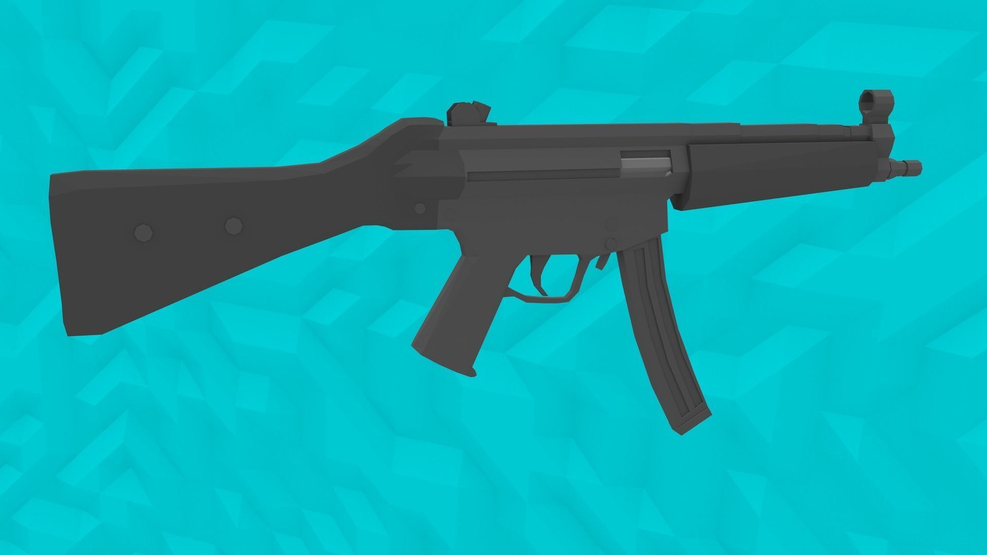 3D model Low-Poly MP5 SMG VR / AR / low-poly | CGTrader