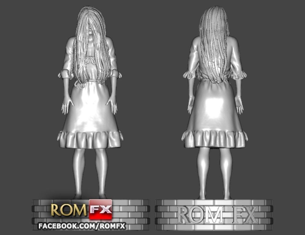 Samara The Ring - Horror Figure Printable 3D model 3D printable | CGTrader