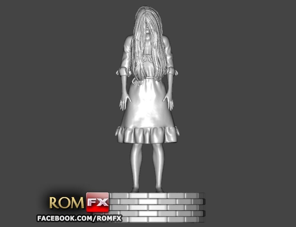Samara The Ring - Horror Figure Printable 3D model 3D printable | CGTrader