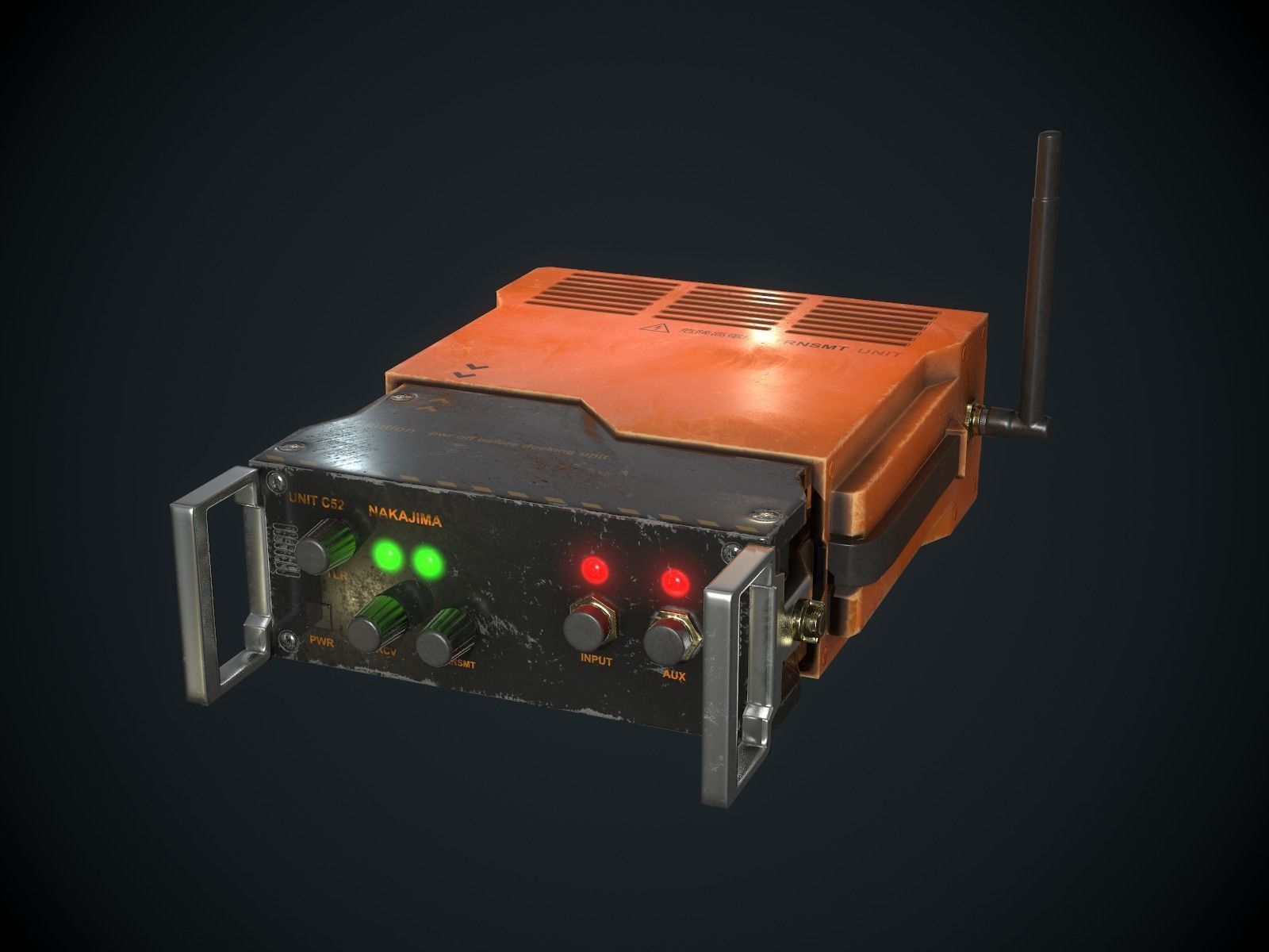 3D model Sci-fi Transmitter Communication Device PBR VR / AR / low-poly ...