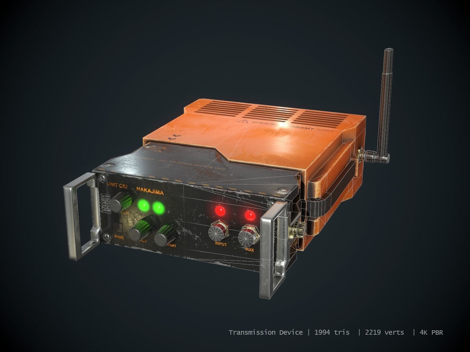 3D model Sci-fi Transmitter Communication Device PBR VR / AR / low-poly | CGTrader