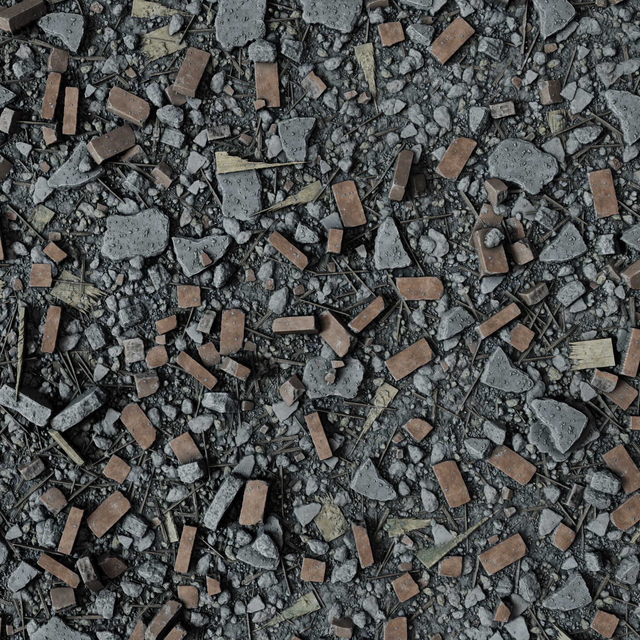 Debris Piles PBR seamless textures 4K Texture | CGTrader