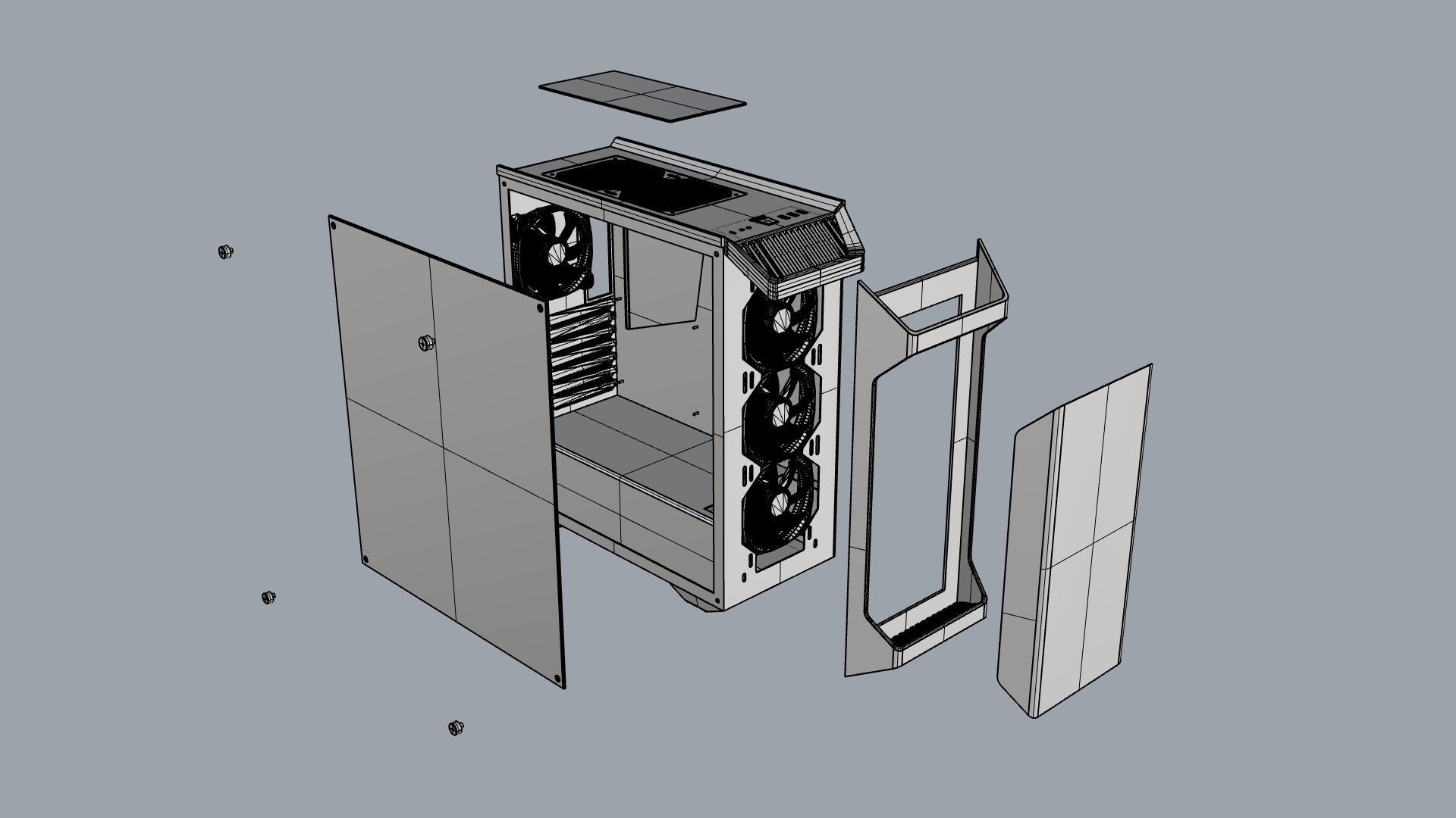 Gaming pc case 3D model | CGTrader