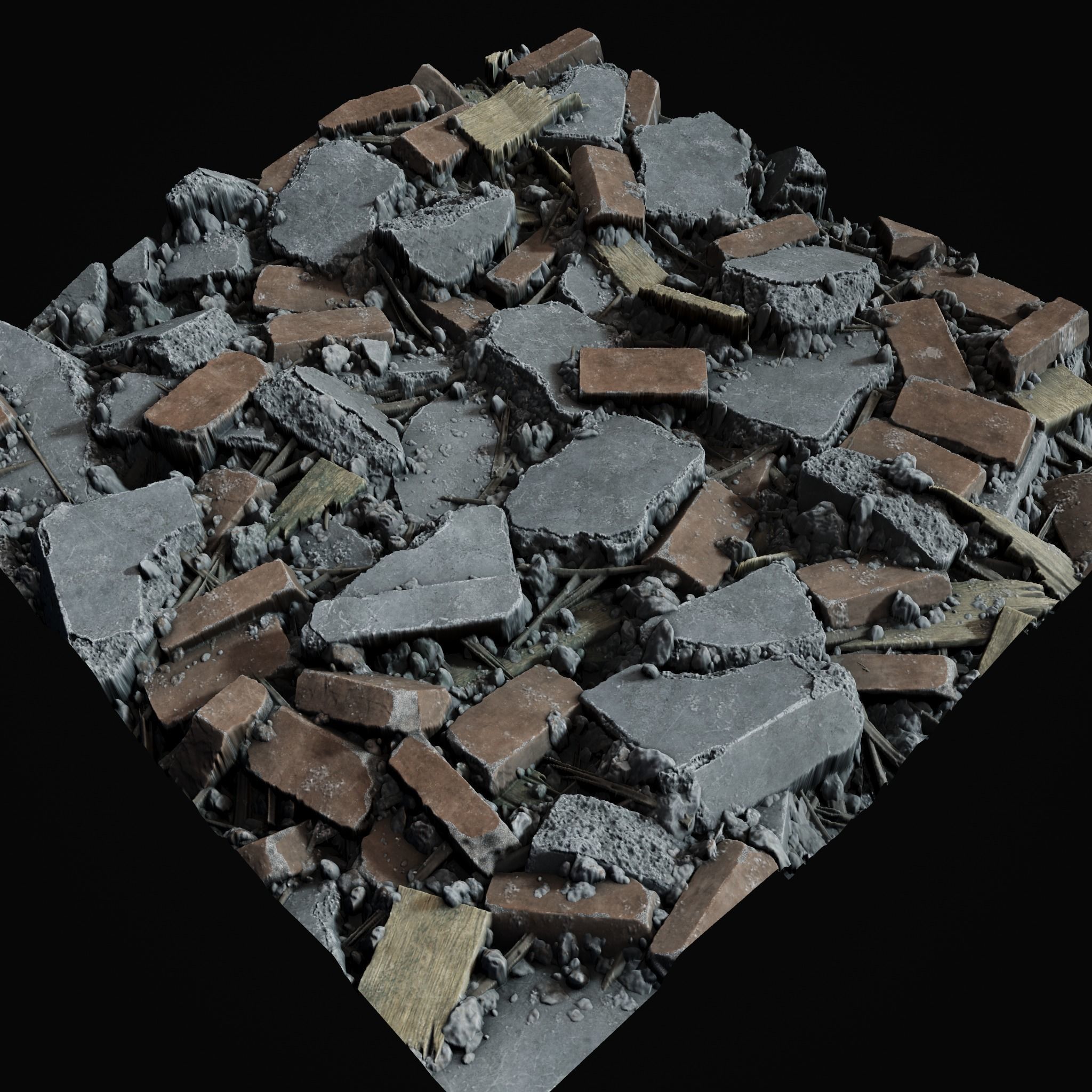 Debris Piles PBR seamless textures 4K Texture | CGTrader