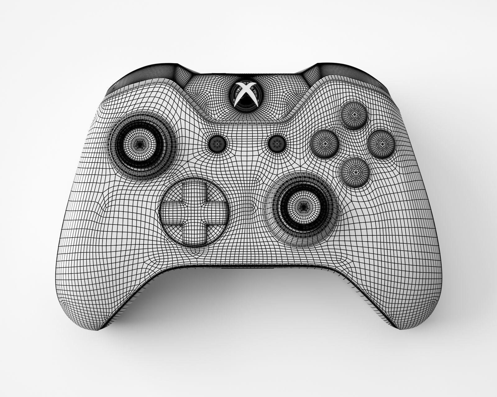 Xbox One Red Edition Controller 3D model | CGTrader