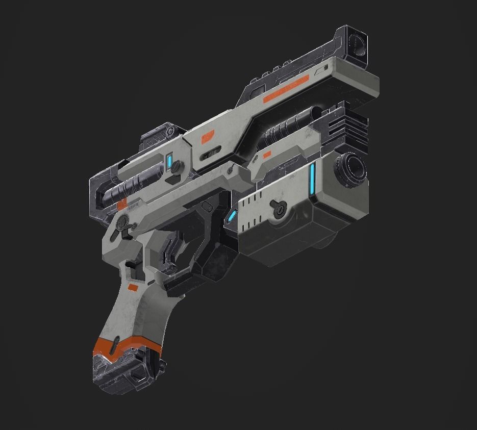 3D model Trion gun VR / AR / low-poly | CGTrader