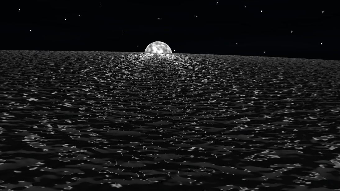 night scene beautiful moon free Texture | CGTrader