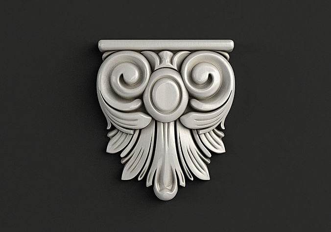 Carved Console 3D model 3D model | CGTrader