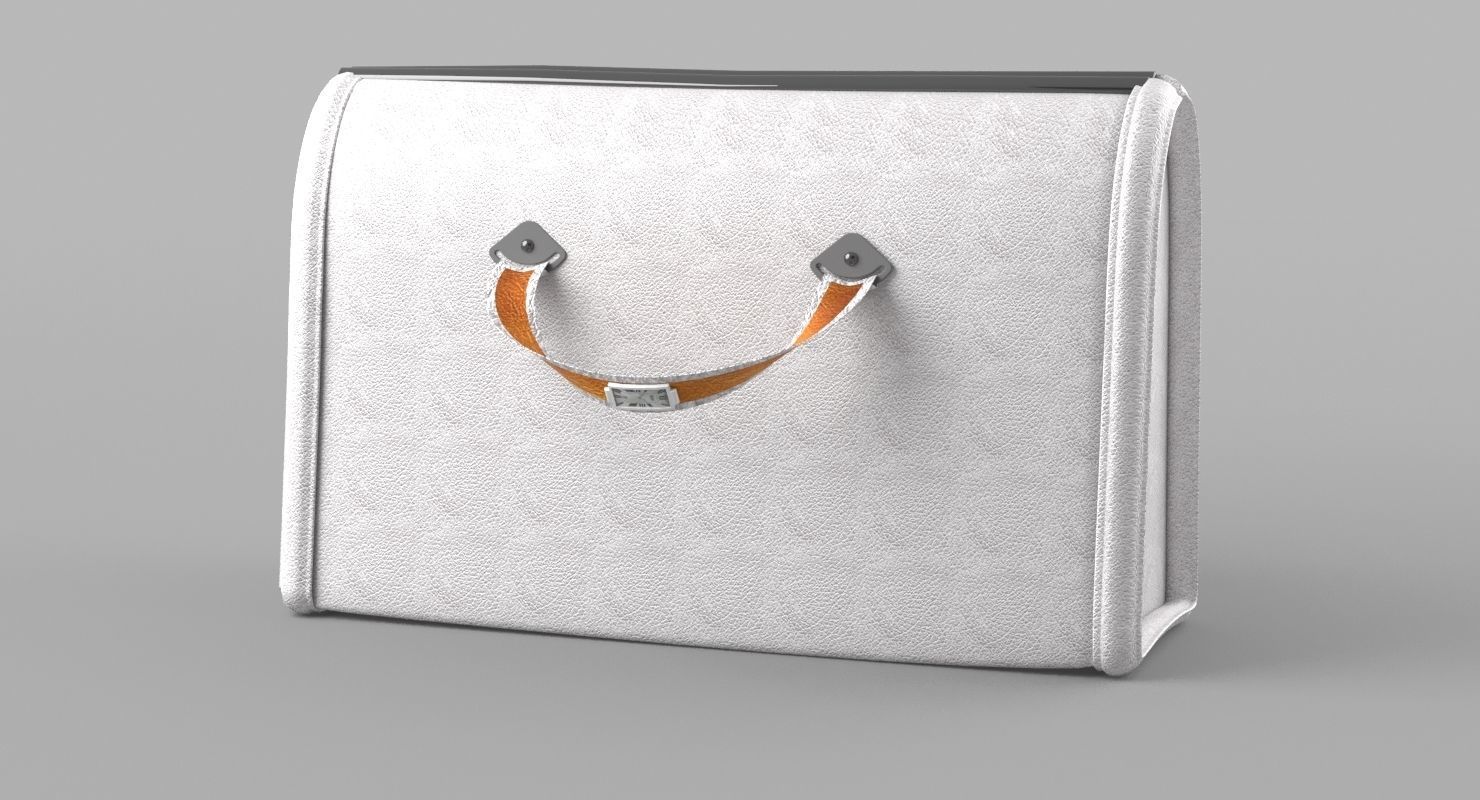White Satchel Bag 3D model | CGTrader