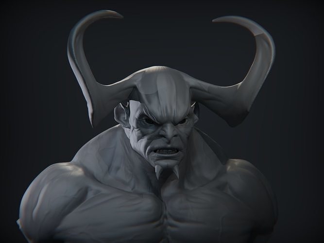 Demon Head 10 3D model | CGTrader
