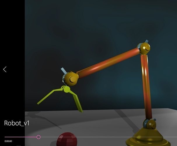 Robot Hand Picking up bouncing ball 3D model animated | CGTrader