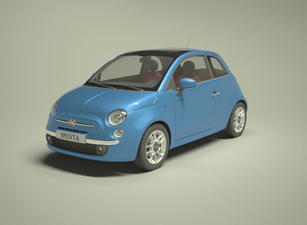 3D model Fiat Car VR / AR / low-poly | CGTrader
