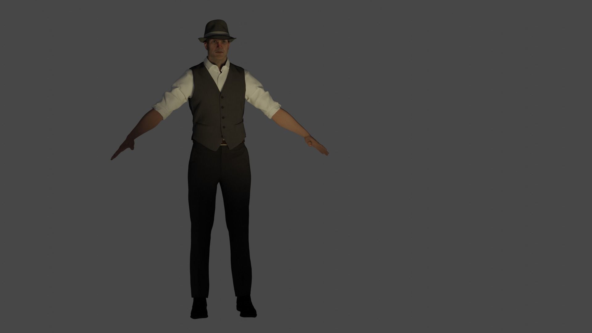 Detective Noir 3d model 3D model | CGTrader