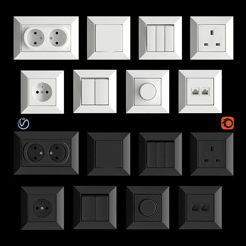 Songri SEU3 Switches 3D model | CGTrader