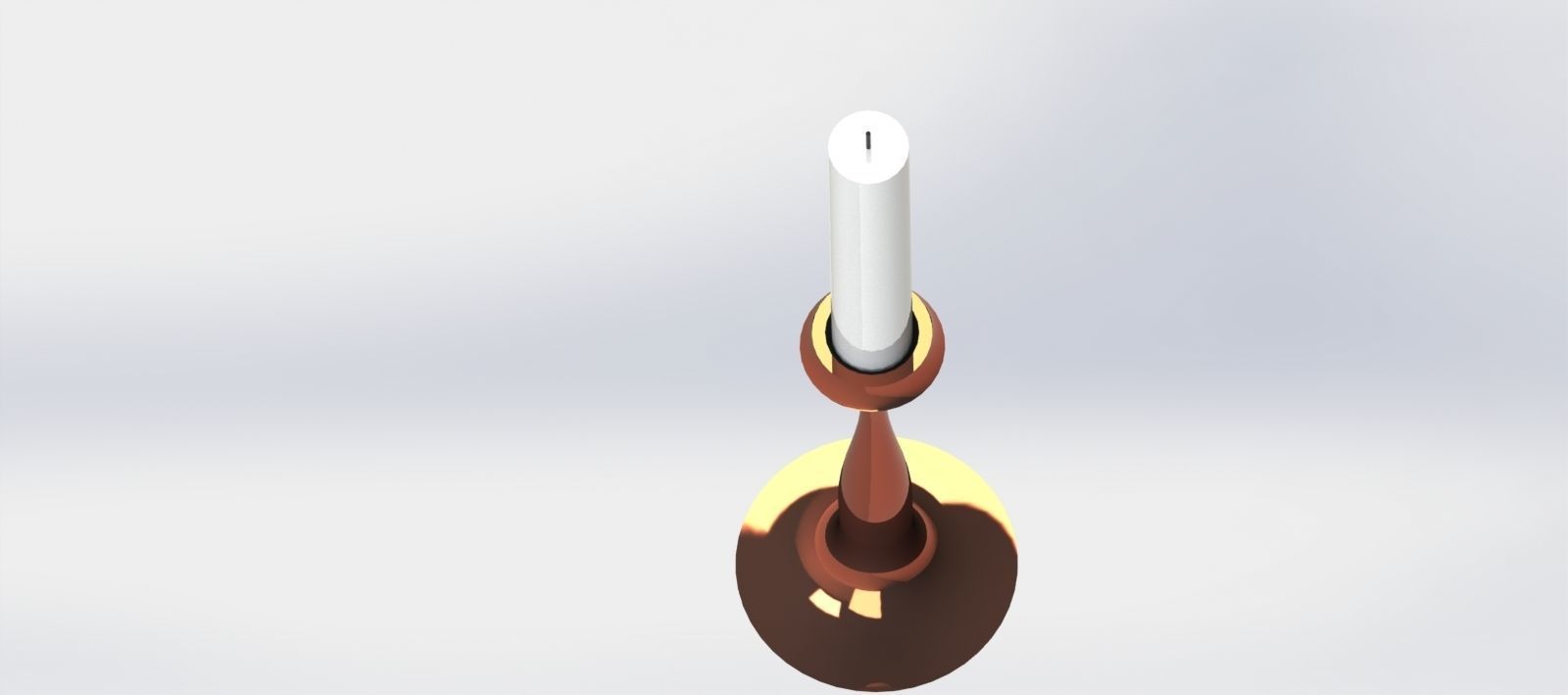 basic candlestick design free 3D model | CGTrader