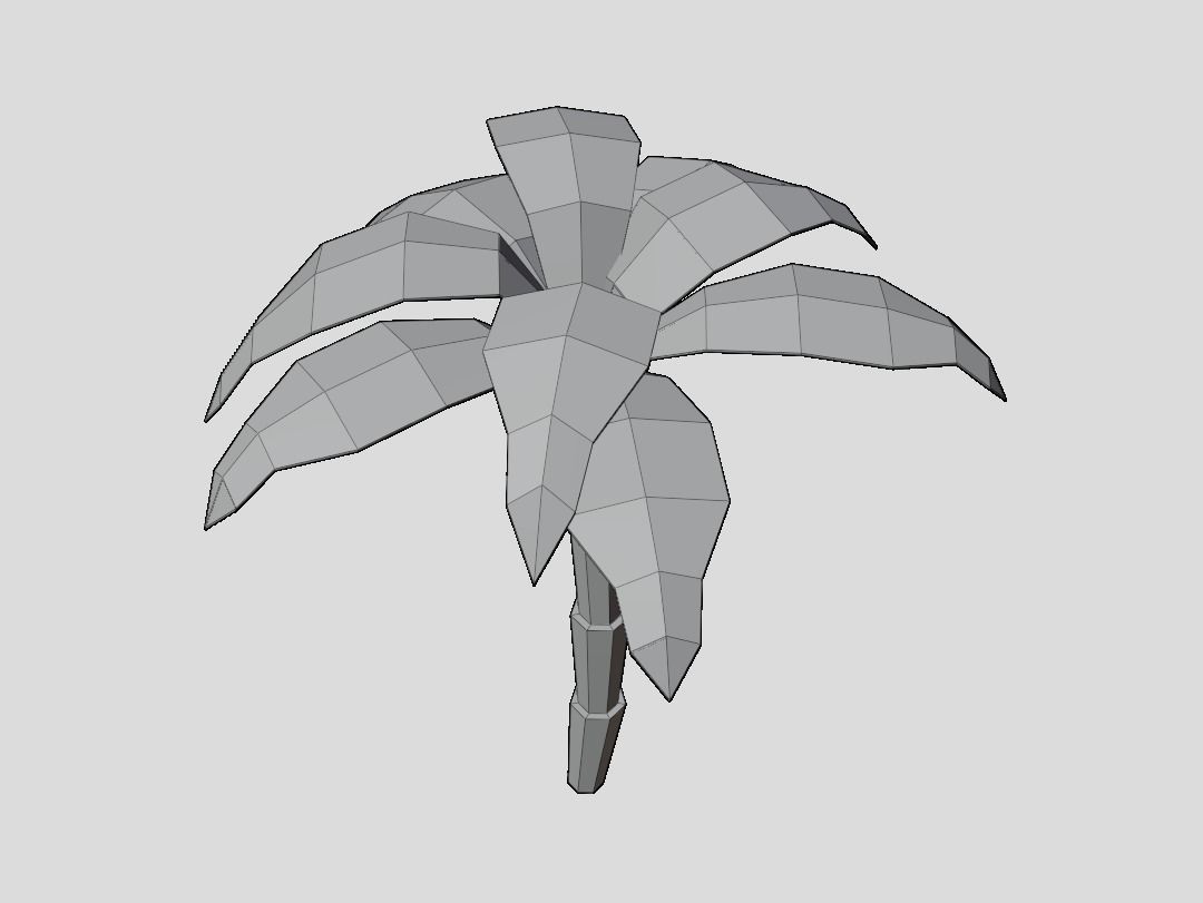 Low Poly Palm Tree free VR / AR / low-poly 3D model | CGTrader